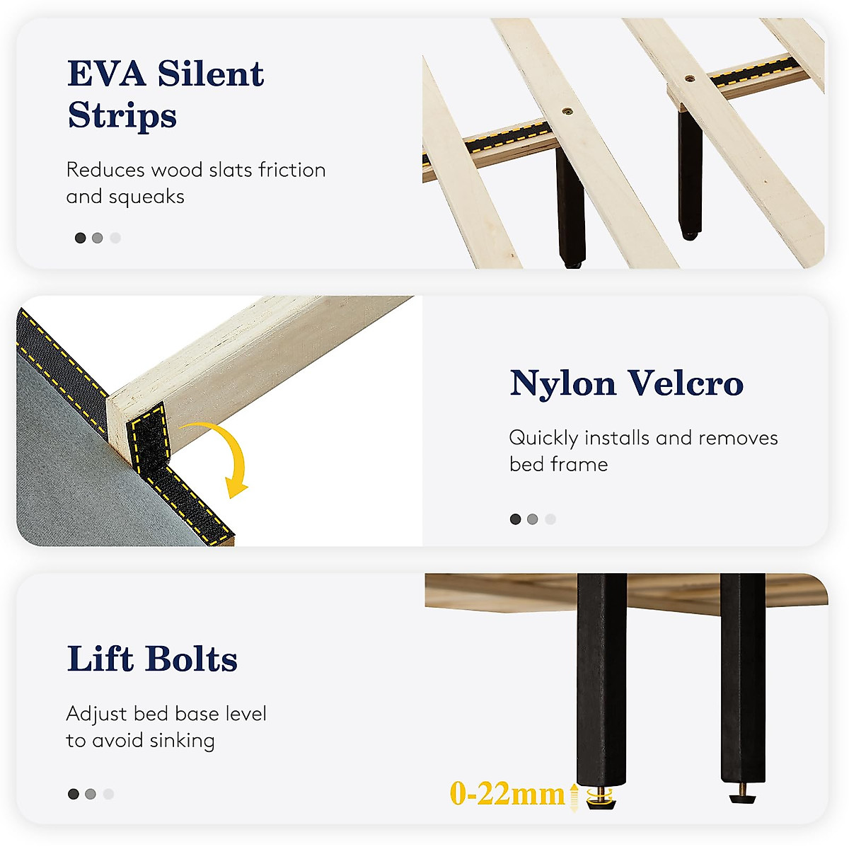 Zeelovtress Queen Size Bed Frame with Adjustable Headboard, Upholstered Platform Bed, Velvet Bedframe Mattress Foundation, Strong Wooden Slat Support, Easy Assembly, No Box Spring Needed, Silver Grey