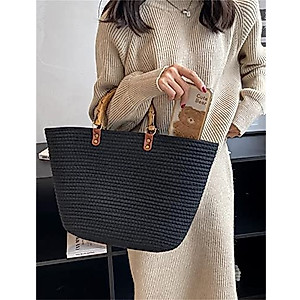 Straw Tote Bag for Women Woven Hobo Handbag Shoulder Bag Satchel Fashion Beach Bag Large Top Handle Bag Purse Summer 2023
