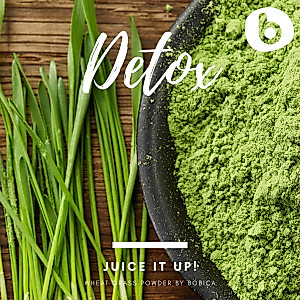 b Organic Wheatgrass Powder, for Detox & Immunity Support, Superfood, Vegan, Rich in Fibers, Chlorophyll, Minerals, Gluten-Free, Raw, 1lb