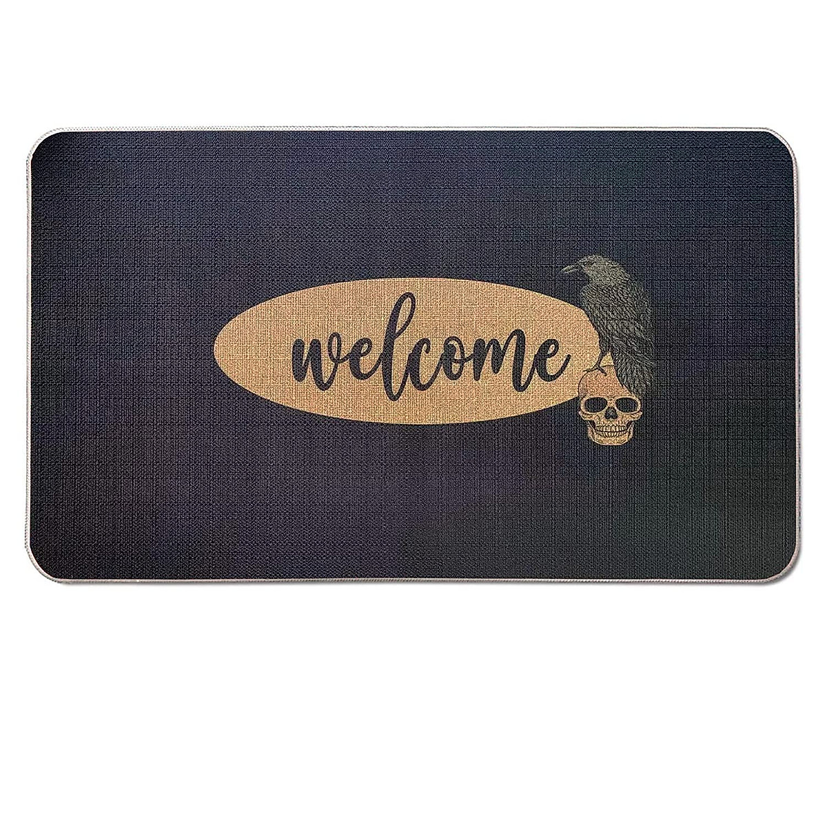NC Halloween Welcome Door Mat,18 x 30 Inch Halloween Non-Skid Floor Mat Switch Mat Indoor Outdoor Home Garden, Easy to Clean Low Profile Mat for Entry Patio Garage High Traffic Areas