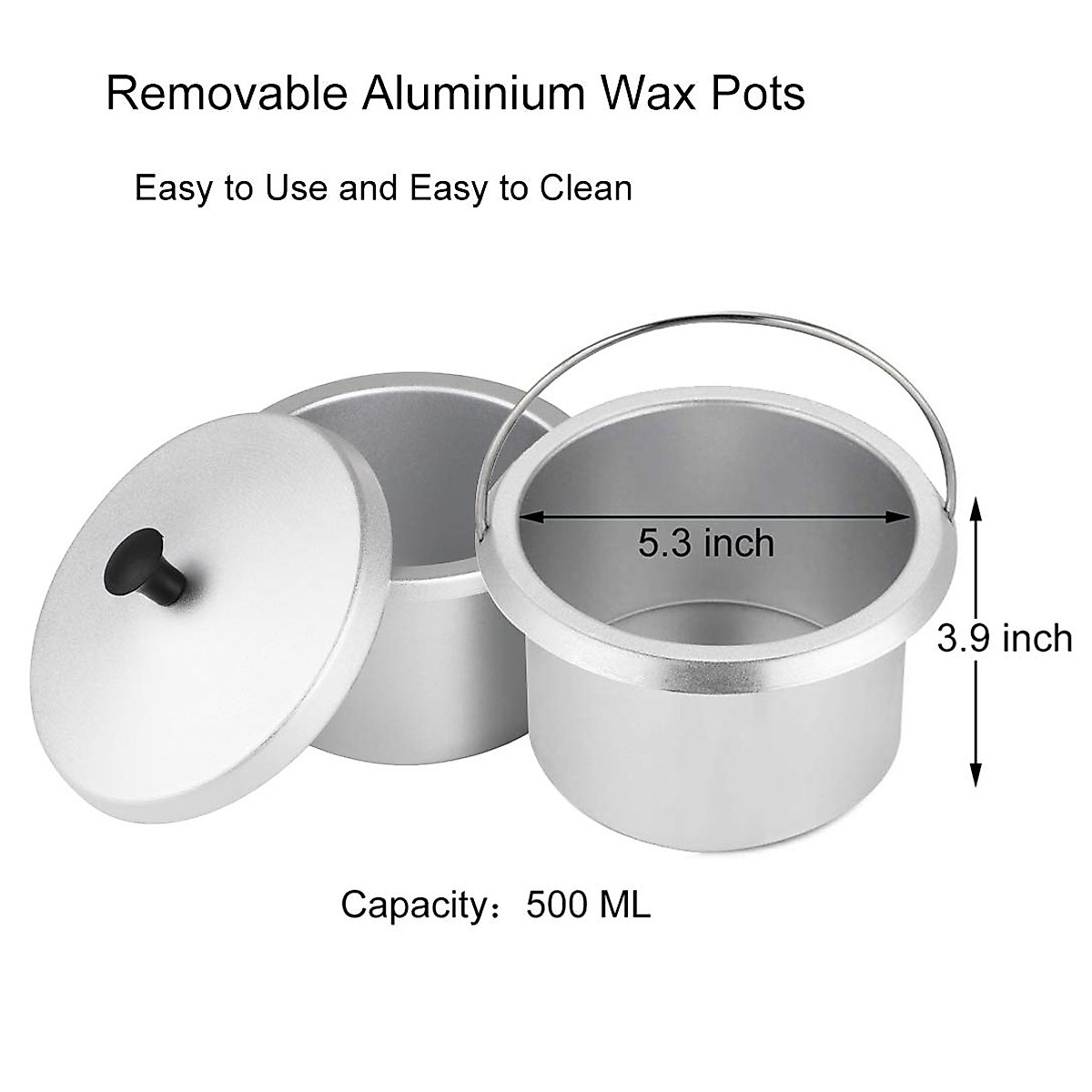 Professional Double Wax Warmer Electric Heater Dual Parrafin Hot Facial Skin Care Hair Removal Equipment SPA Tool