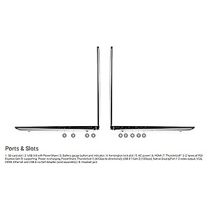 Dell XPS 15 9560 15.6in FHD InfinityEdge Display Intel Core i7-7700HQ X4 2.8GHz 8GB 256GB SSD NVIDIA GeForce GTX 1050 Silver (Renewed)