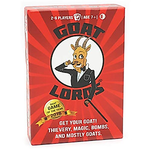 Gatwick Games Goat Lords, Hilarious, Addictive and Competitive Card Game with Goats, Best Card Games for Families, Adults, Teens, and Kids, Makes for Great Stocking Stuffers, 2-6 Players