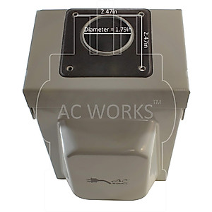 AC WORKS Super Durable Industrial Grade Locking Power Input Inlet (L14-30 Metal Box)