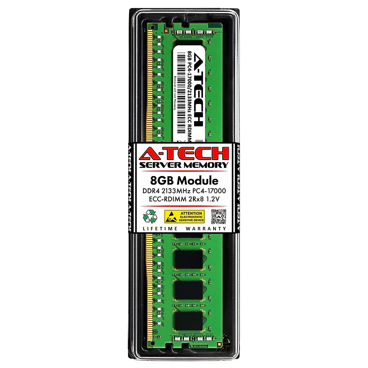 A-Tech 8GB RAM Replacement for HPE 759934-B21, 774171-001, 762200-081 | DDR4 2133MHz PC4-17000 ECC RDIMM 2Rx8 1.2V Registered DIMM 288-Pin Memory Compatible for Apollo, ProLiant Gen9 Servers