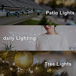 Holiday Hang Gutter Hooks for Christmas Decoration String Lights Weatherproof Outdoor Lights Clip for Halloween Xmas(100 Pieces)