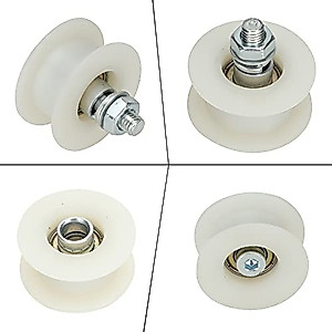 GREHUA Upgrade Arch Idler Pulley Chain Tensioner Roller Adjuster Kit For 4 Stroke 49cc Engine 2 Stroke 80cc 66cc 48cc 50cc 60cc Gas Motorized Bicycle Parts Heavy Duty Rainbow Shape Bracket Silver