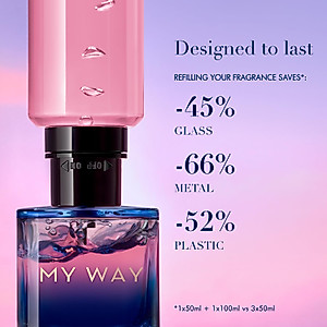 Armani Beauty - My Way - Parfum - Perfume for Women - Floral Woody & Powdery Fragrance - Bergamot, Iris & Tuberose, Vanilla Notes - 3.0 FL Oz
