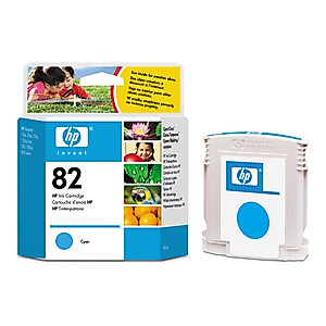 HP 82 Cyan 69-ml Genuine Ink Cartridge (C4911A) for DesignJet 820MFP, 815MFP, 800, CC800PS, 510, 500, 500 Plus & 500ps Large Format Printers