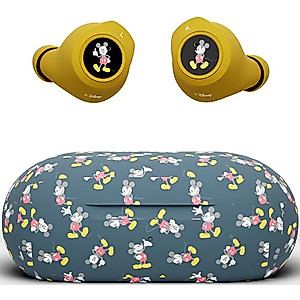 Disney Mickey Mouse Bluetooth Earbuds with Charging Case- Bluetooth Wireless Headset with Built-in Mic and 30 Hours of Playtime- Disneyland Essentials and Disney Gifts for Women and Men of All Ages