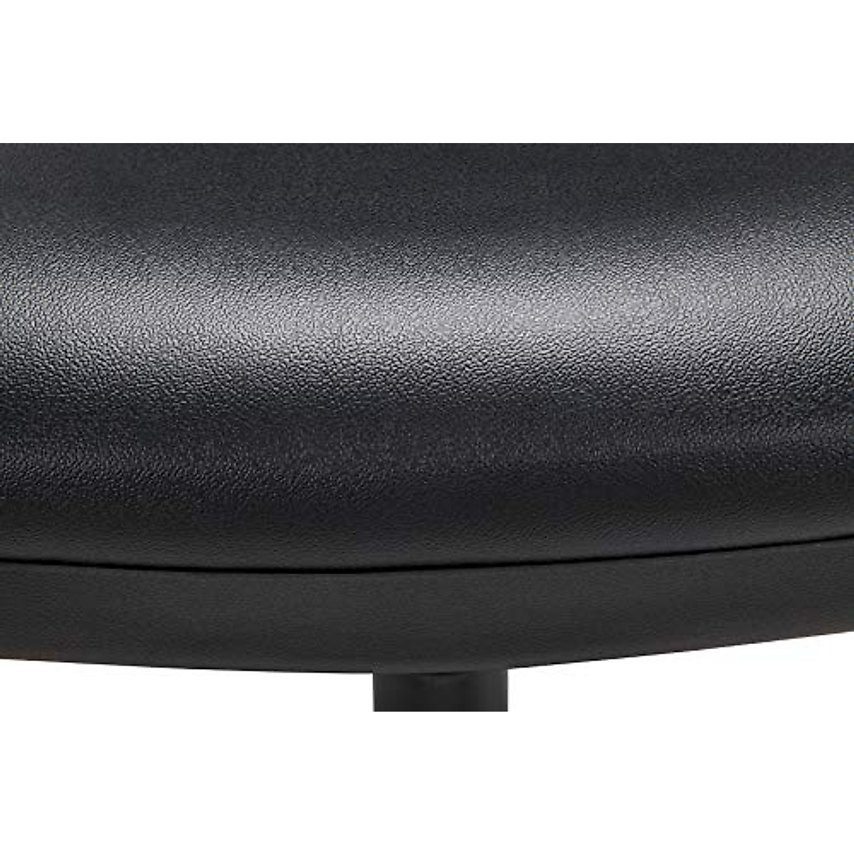 OFM, Black Straton Vinyl Office Chair With Lumbar Support, Adjustable Back & Seat Height, 250lb Max Weight With Wheels for Computer/Desk, Mid Back