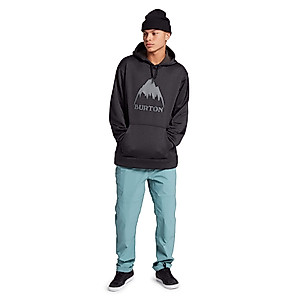 Burton Mens Oak Pullover, True Black Heather New, Large