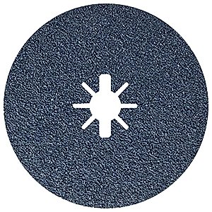 BOSCH FBX636 25-Pack 6 In. X-LOCK Coarse Grit Abrasive Fiber Discs 36 Grit Compatible with 7/8 In. Arbor for Applications in Metal Surface Finishing, Weld Blending, Rust Removal