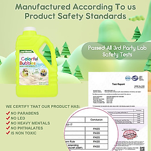 Zerhunt Bubbles for Kids Toddlers: 33.8OZ Bubble Concentrate Solution for Bubble Machine| Bubble Solution Refill for Giant Bubble Wand, Bubble Gun Blower, Birthday Party Favors Wedding(Yellow)