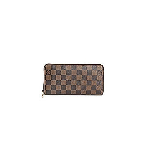 Louis Vuitton Women's Pre-Loved Zippy Wallet, Damier Ebene, Brown, One Size