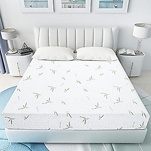 VANCIKI 8 Inch Twin XL Mattress, Cool Gel Memory Foam Mattresses with Bamboo Pattern Cover Breathable Pressure Relieve Bed Mattress in a Box, CertiPUR-US Certified, Made in USA