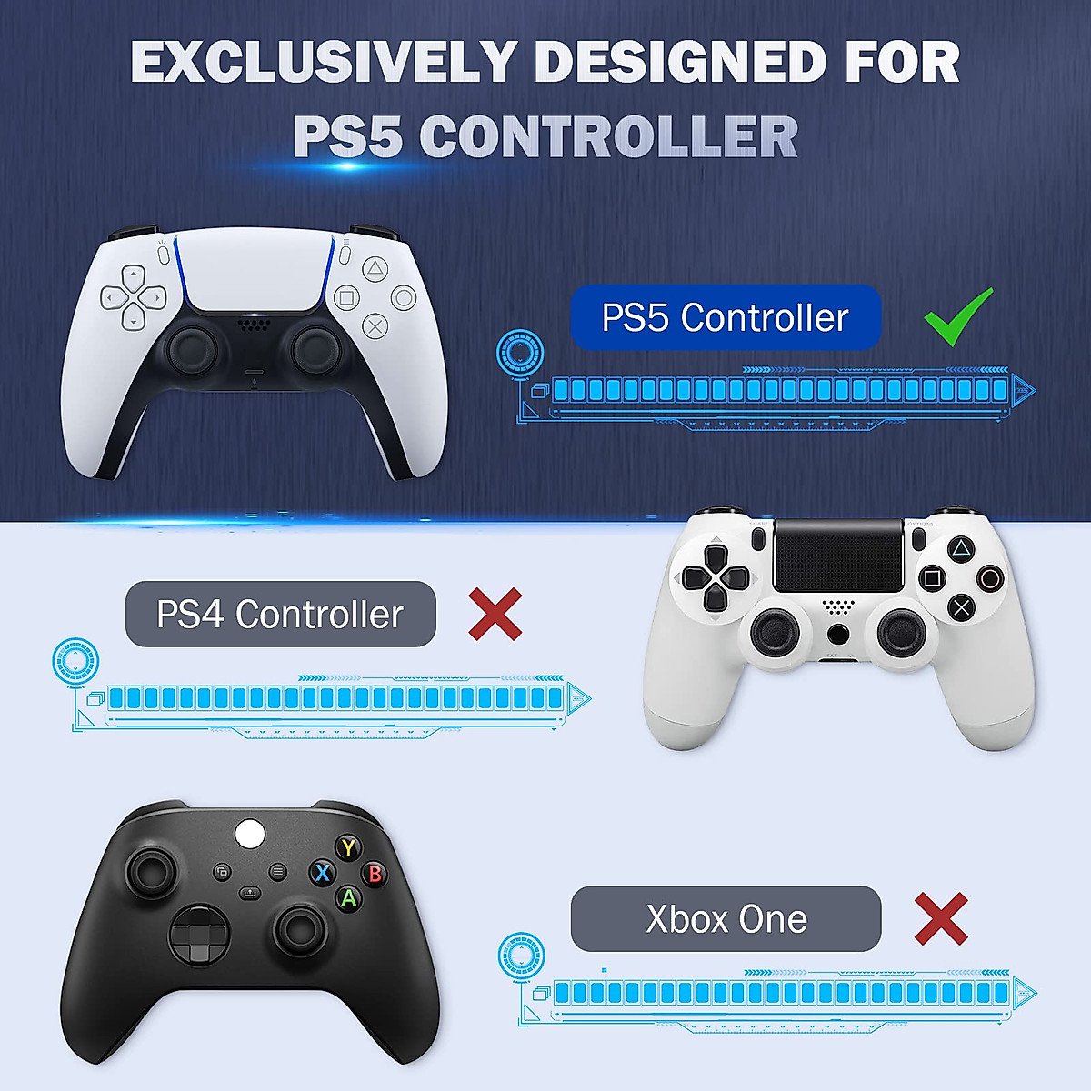 MoKo Keyboard for PS5 Controller, PS5 Bluetooth Wireless Mini Keyboard Chatpad for PlayStation 5 Controller, Game Keypad Built-in Speaker with 3.5mm Audio Jack for Messaging and Game Live Chat, Black