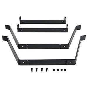 MFSTUDIO Firewood Rack Outdoor Indoor, Classic Iron Fire Wood Storage Racks Heavy Duty Holder Log Rack, Black