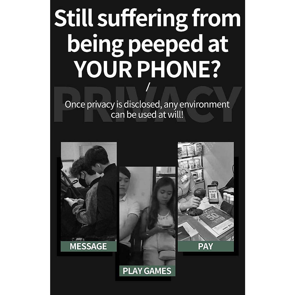 Guppy for iPhone 11 Pro Max Magnetic Case, Case with Built In Privacy Screen Protector Anti Spy Tempered Glass Slim Metal Aluminum Shockproof Cover Hard Drop Proof Protective Wireless Charging Support