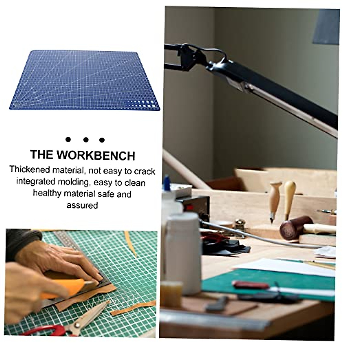 Didiseaon Cutting Mat Quilting Cutting Mats Double-sided Cutting Pads Cutting Mat 24 x 36 Rotary Cutter and Mat Cutting Board Pp Cutting Pads Craft Cutting Mat Double Sided Blue Pp A3 Table