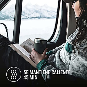 STANLEY Adventure Stacking Beer Pint 0.47L - Travel Mug Keeps Beer Cold For 4 Hours - Stainless Steel Beer Mug - Stacks Infinitely - Double Wall Vacuum Insulation - Dishwasher Safe - Hammertone Green