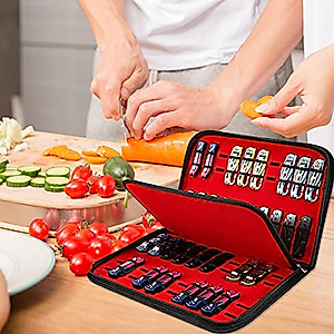 QEES Knife Case,Knife Display Case,Knife Storage,40 Slots Folding Knife Holder Organizer,Butterfly Pocket Knife Carrier,Knives Collection Protector For Men Survival Tactical Outdoor EDC Mini Knife