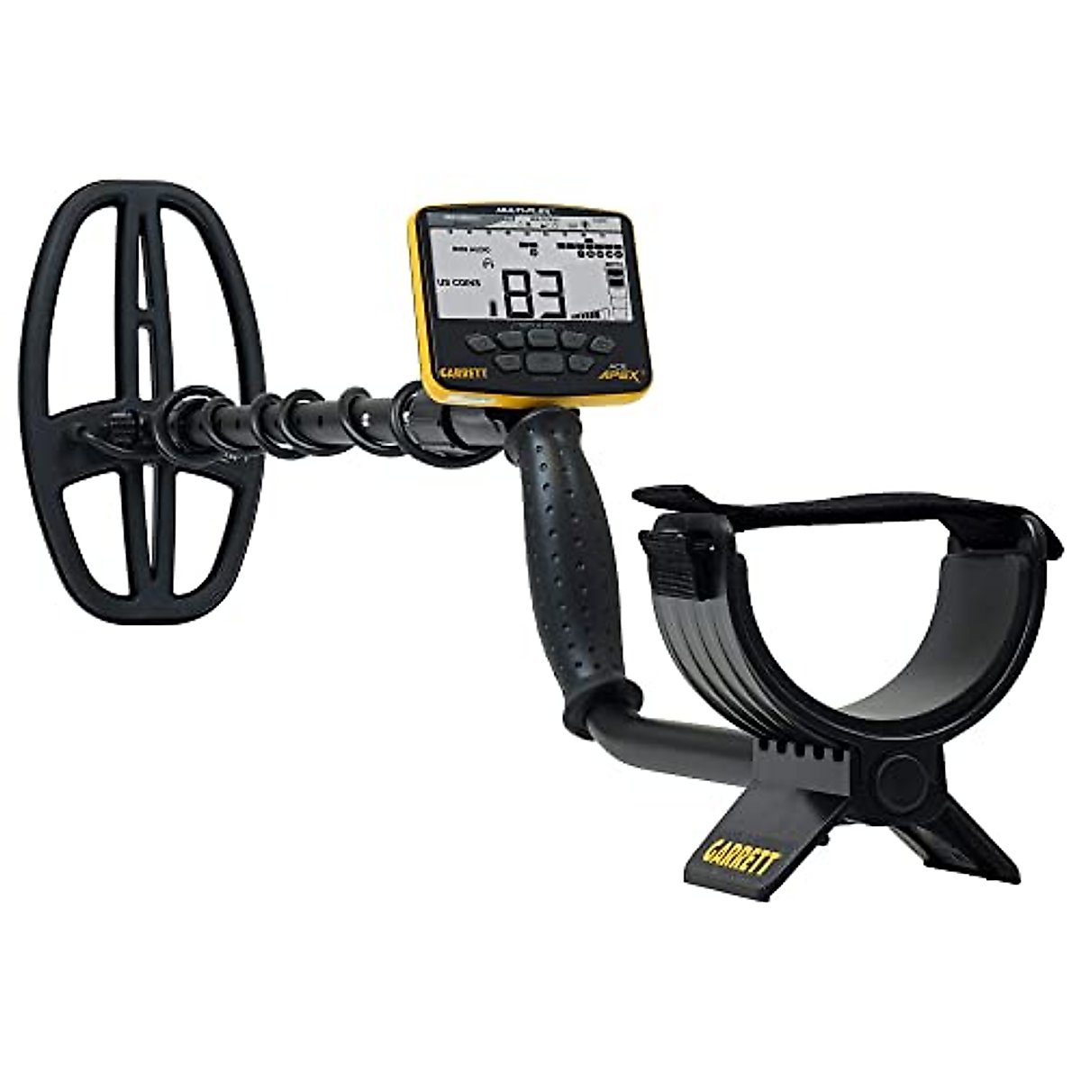 Garrett ACE APEX Detector w/ 6 x 11 DD Viper Search Coil, Z-Lynk Headphones, Pro-Pointer at Z-Lynk, and Bag