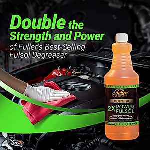Fuller Brush 2X Power Fulsol Degreaser - Powerful Multi-Surface Degreaser Concentrate - All Purpose Oil, Grease & Grime Cleaner For Bike, Automotive, Grill, Bathroom & Kitchen