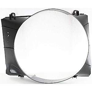 Evan Fischer Fan Shroud Compatible with 1987-1993 Ford Bronco, Fits 1987-1993 Ford F-150, Fits 1987-1993 Ford F-250, Fits 1987-1993 Ford F-350, Fits Radiator Fan, Single fan design