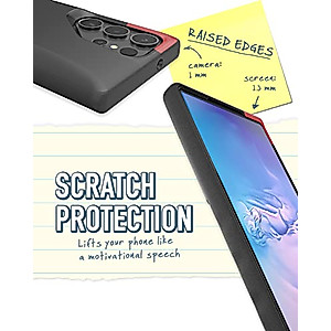 Smartish Galaxy S23 Ultra Wallet Case - Wallet Slayer Vol. 1 [Slim + Protective] Grip Credit Card Holder for Samsung - Black Tie Affair