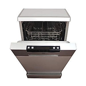 SPT SD-9263SSA 18″ Wide Portable Dishwasher with ENERGY STAR, 6 Wash Programs, 8 Place Settings and Stainless Steel Tub – Stainless Steel