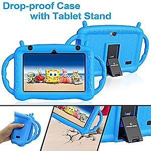 Fivahiva Kids Tablet 7 inch, Android 12 OS, Tablet for Kids,2GB+32GB ROM, Games, Wi-Fi, Parental Control, Dual Cameras, Tablet Silicone Case, Gift for Boys