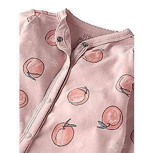 little planet by carter's unisex-baby Sleep and Play made with Organic Cotton, Peaches, 3 Months