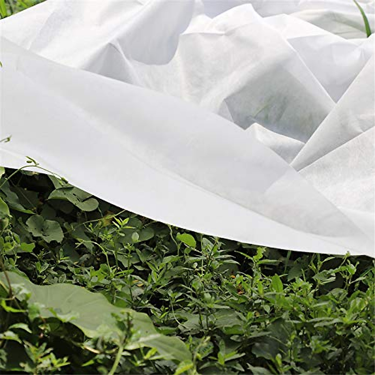 KHBNHJ Weed Barrier or Plant Covers Freeze Protection, Garden Landscape Fabric Heavy Duty Ground Cover,Premium Control Weed Block Garden Mat for Gardens(4.9x26.2FT), 210201YF28-2-10419-1557554701