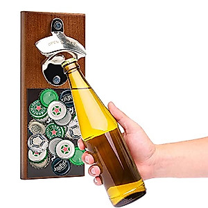 Fathers Gifts Bottle Opener Wall Mounted Magnetic from Daughter Stainless Steel Beer Bottle Opener,Gifts for Men Cool Gadgets Birthday Gifts for Dad Friends