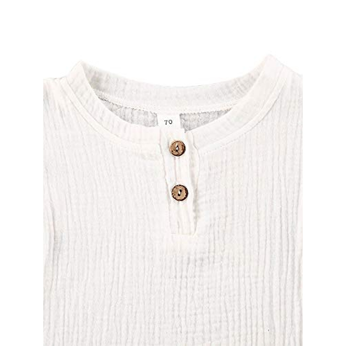 Baby Boys Short Sleeve T-Shirt Tops Elastic Waistband Shorts Set Toddler2Pcs Summer Outfits Clothes (Linen White + Strips, 2-3T)