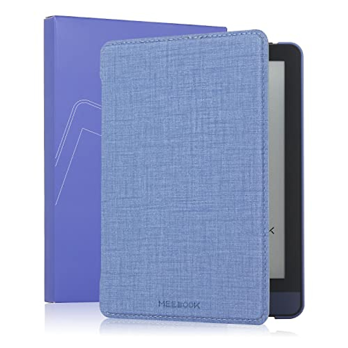 Leather Cover for 6inches Meebook eReader M6, Auto Wake up/Sleep Function