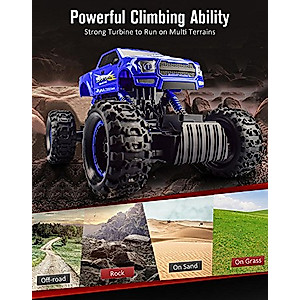 Double E RC Cars Remote Control Car 1:12 Off Road Monster Truck for Boy Adult Gifts,2.4Ghz All Terrain Hobby Car,4WD Dual Motors LED Headlight Rock Crawler