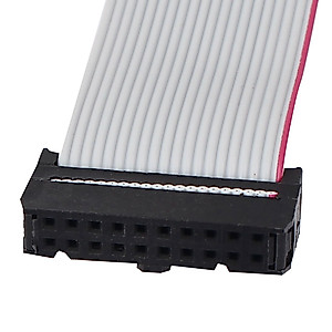 uxcell IDE PATA Extension Flat Ribbon Cable, Female to Female, 50 cm, 2.54 mm, 20-Pin, 2 Pieces