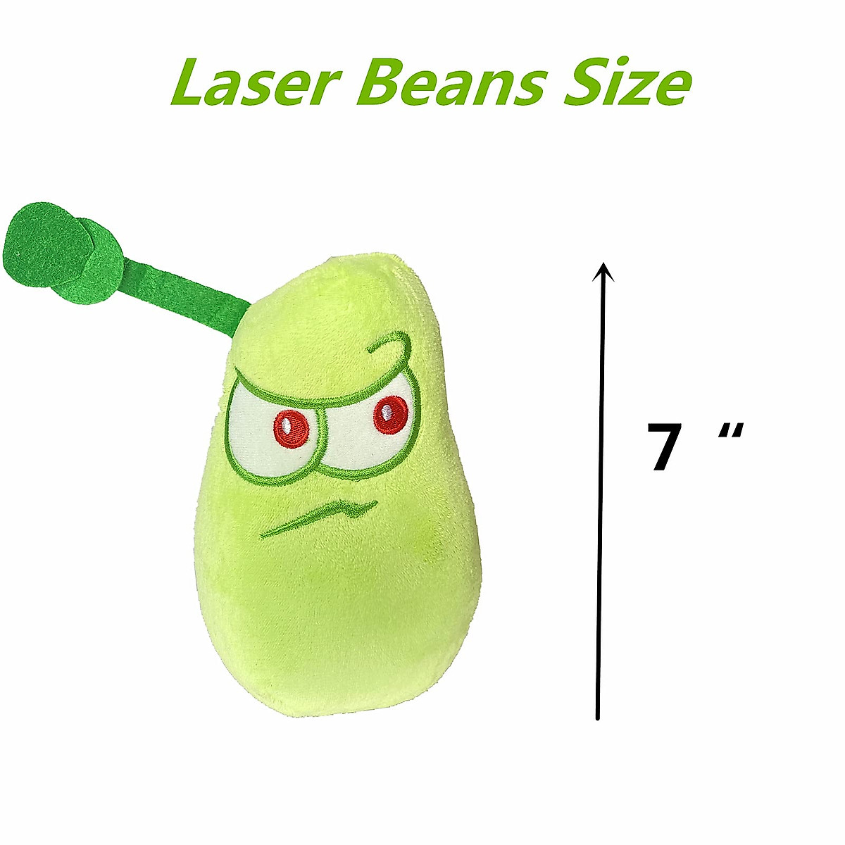 Suyudian 3 PCS PVZ Plant and Zombies Plush Plants Sets 1 2 Stuffed Soft Toys Laser Beans, Star Fruit, Citron, PVZ Figure Doll,Great Gifts for Boys and Girls New