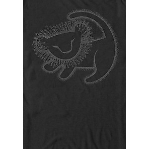 Disney Men's Lion King Simba Cave Paintint Graphic T-Shirt, Black, 5X-Large