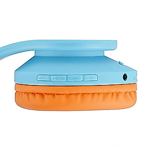 PowerLocus Kids Headphones Over-Ear, Bluetooth Wireless Headphones for Kids,with Microphone, Safe 85DB Volume Limited, Foldable with Carry Case, Audio Cable, Micro SD mode for Online Classes,PC,Phones