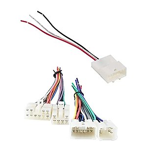 RED WOLF Radio Stereo Wire Harness w/Steering Wheel Control Switch Wiring Harness Replacement for Toyota 2003-2011, Scion/RAV4,Lexus Vehicles