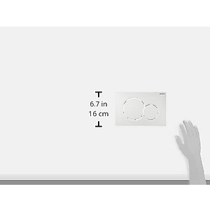 Geberit 115.770.11.5 Actuator Plate, 11.610&quotL x 6.890&quotW x 1.770&Quoth, Alpine White