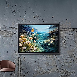 Abstract Painting Buy Canvas Wall Art, Butterfly Painting Art, Butterfly canvas, bedroom Butterfly wall art,Watercolor abstract Butterfly canvas painting