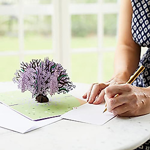 Lovepop Jacaranda Tree Pop Up Card, 5x7-3D Greeting Card, Mother's Day Card, Card for Wife or Mom, Anniversary Pop Up Card, Pop Up Birthday Card