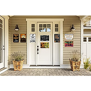 Witches Brew Dark Roast Coffee Metal Tin Sign for Bar Cafe Coffee Garage Kitchen Wall Decor Retro 8x12 Inch