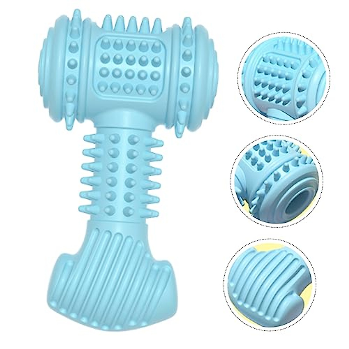 Dog Toy Cleaning Accessories Cleaning Toys Chew Toys Dog Toys Small Dogs Toys Dental Dog Chew Toy Wear-Resistant Chewing Toy Compact Chewing Toy TPR Household Set Pink Toys (Color : Sky-Blue