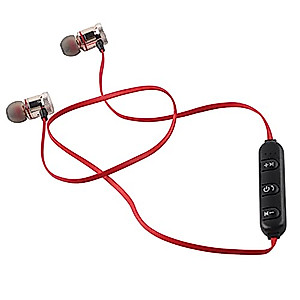 LIYJTK 5.0 Bluetooth Wireless Headphones in Ear Earphones HiFi Stereo Deep Bass Sports Headsets Compatible with iPhone Android(Gold)