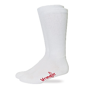 Wrangler Mens Ultra Dri Non-Binding Seamless Toe Mid Calf Boot Socks 3 Pair